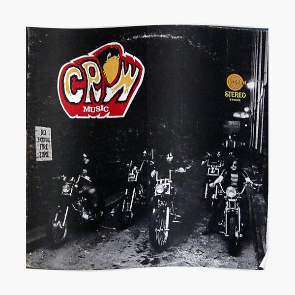"Crow, Music, Biker, Rock, Motorcycles, Outlaw" Poster by Vintaged ...