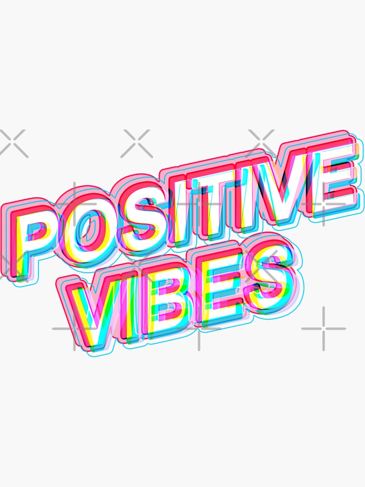 "Positive Vibes" Sticker by polygrafix | Redbubble