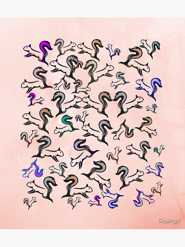 "Spring Forward With The Squirrels " Sticker for Sale by Sqwirlgrl ...