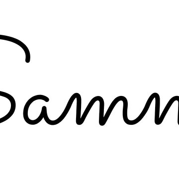 "Writing Sammi Name Label" Sticker for Sale by NormadWorld | Redbubble