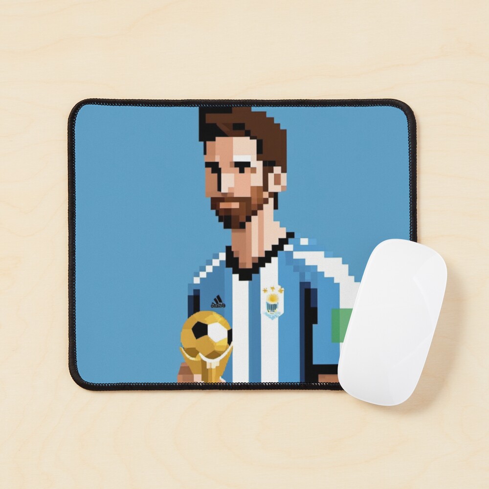 "Messi Pixel World Cup Argentina Art Gift" Sticker for Sale by The-GOAT ...