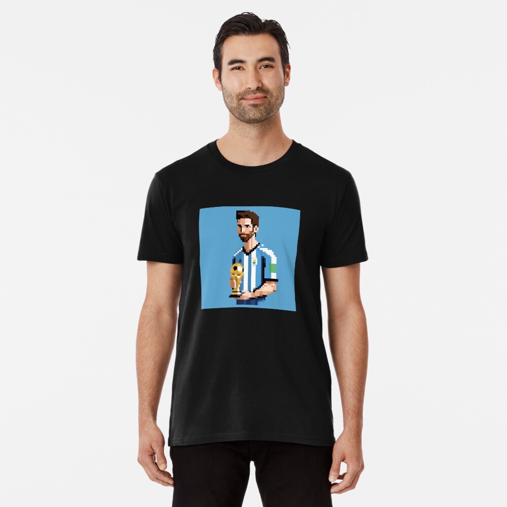 "Messi Pixel World Cup Argentina Art Gift" Sticker for Sale by The-GOAT ...