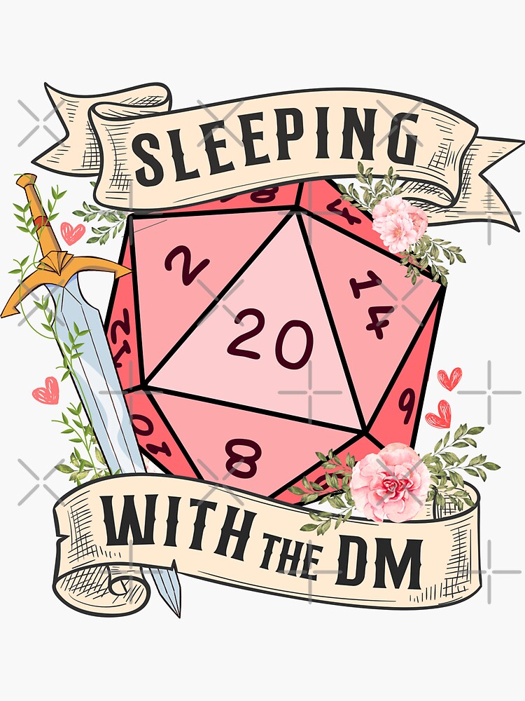 "SLEEPING WITH THE DUNGEON MASTER: Cute D20 dnd dice with flowers and ...