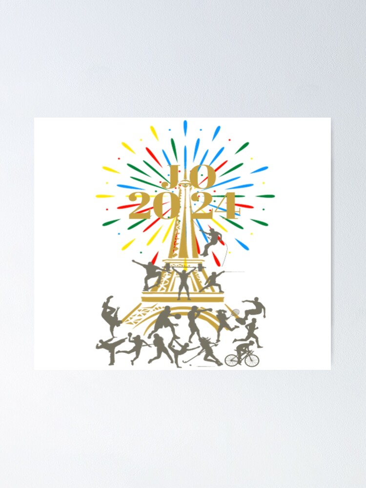 "JO 2024" Poster for Sale by DalliAB | Redbubble