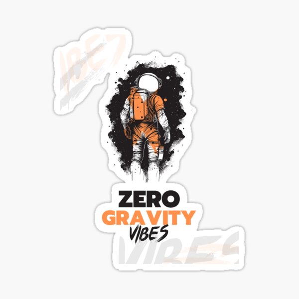 "ZERO GRAVITY " Sticker for Sale by Md Khan | Redbubble
