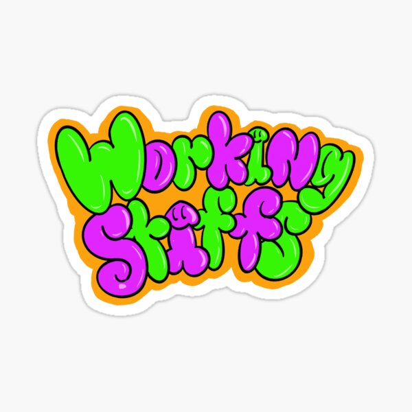 "Working Stiffs Logo" Sticker for Sale by WorkingStiffs | Redbubble