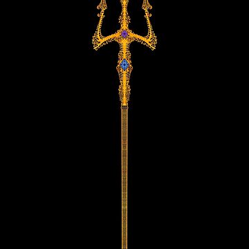 "Poseidon trident fork,king of sea" Sticker for Sale by Aeartcreative5 ...