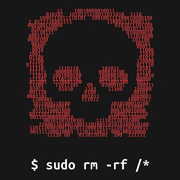 "Linux Command : Power of 'sudo rm -rf /*" Sticker for Sale by ...