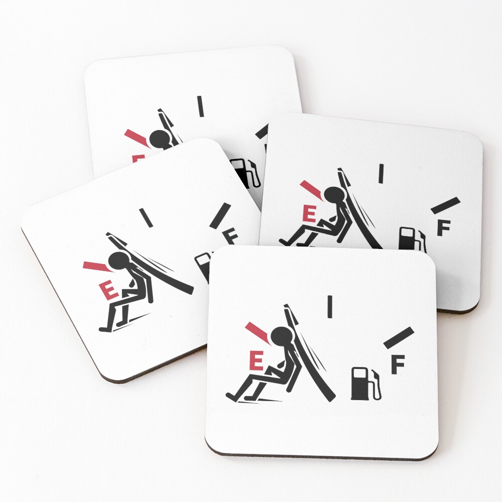 "Empty Gas Tank" Sticker for Sale by OddityDesign | Redbubble