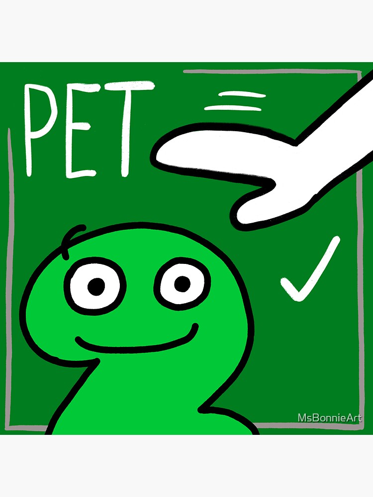 "Pet Two BFB" Sticker for Sale by MsBonnie | Redbubble