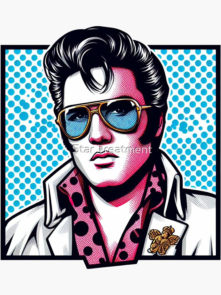" Elvis 15 popArt collection" Sticker for Sale by lmfr28 | Redbubble