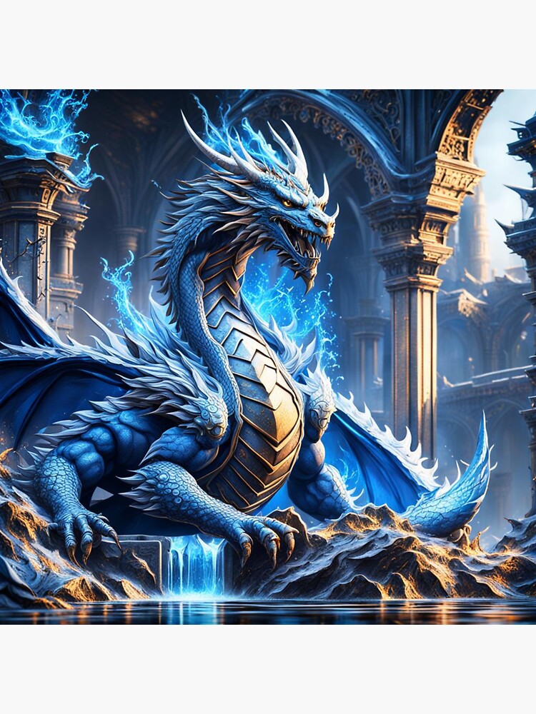 "Glaucus Atlanticus Blue Dragon" Sticker for Sale by SLDB | Redbubble