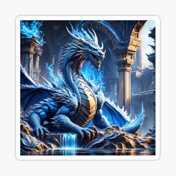 "Glaucus Atlanticus Blue Dragon" Sticker for Sale by SLDB | Redbubble