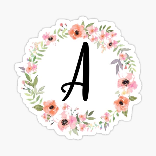 "Alphabet A" Sticker by nastypastys | Redbubble