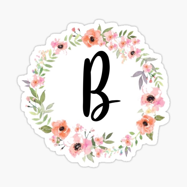 "letter B" Sticker for Sale by nastypastys | Redbubble
