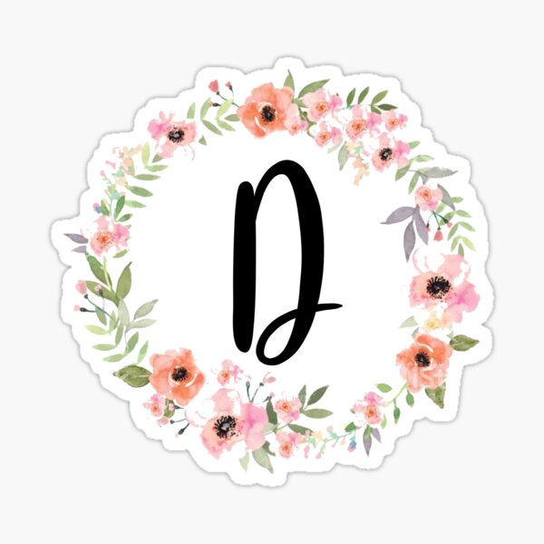 "letter D" Sticker for Sale by nastypastys | Redbubble