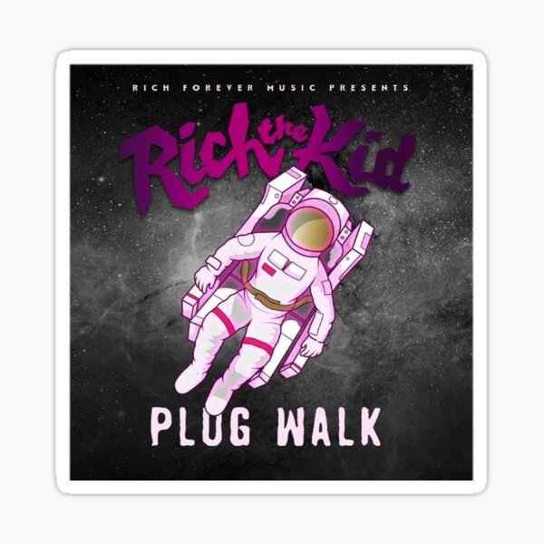 "Plug Walk Hoodie /Rufinus" Sticker for Sale by Rufinus | Redbubble