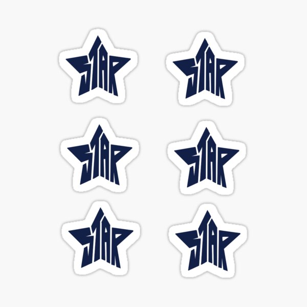 "Blue star sticker pack" Sticker for Sale by ArtByZazu | Redbubble