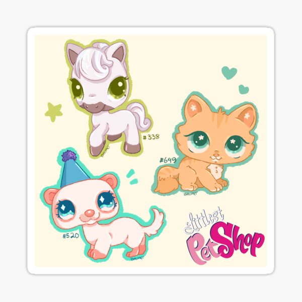 "LITTLEST PET SHOPS" Sticker for Sale by lucasbogdan | Redbubble