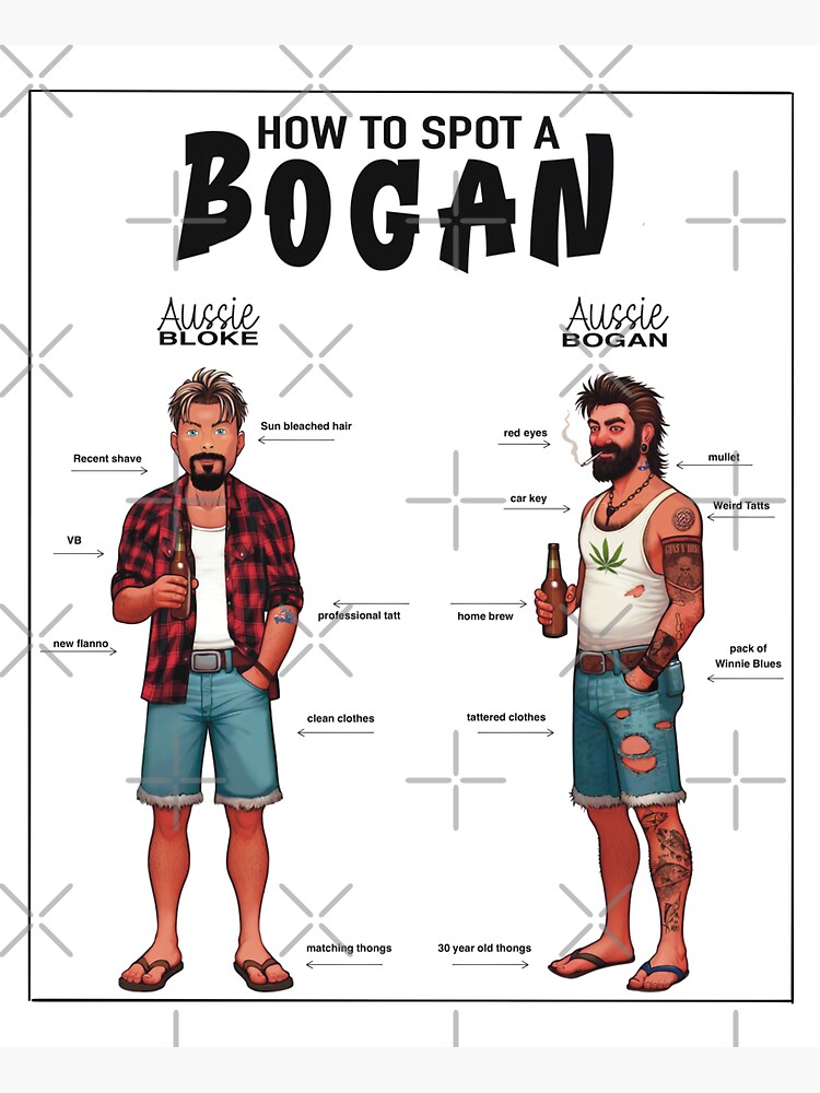"How to spot a Bogan Aussie TSHIRT design" Sticker for Sale by ...