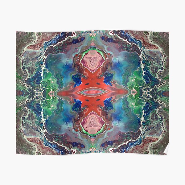 "Conflate (Flip) - Fluid Art/Acrylic Pouring" Poster for Sale by ...