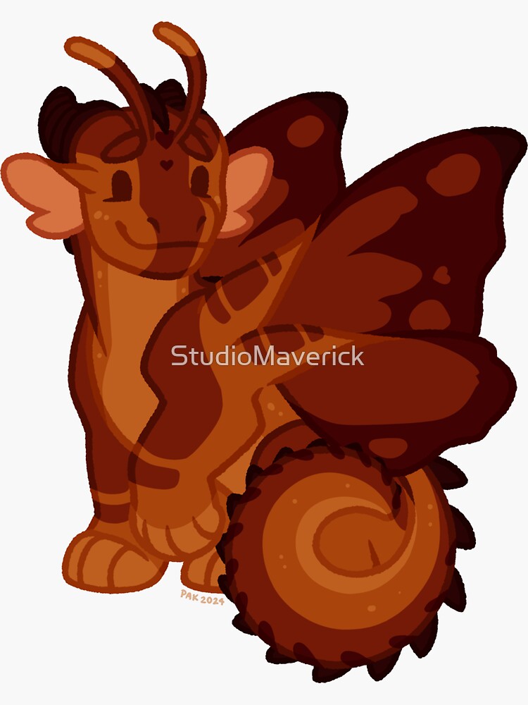 "Cinnabar - WOF Wings of Fire" Sticker for Sale by Studio Maverick ...