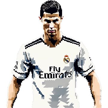 "Cristiano Ronaldo CR7 Game Time Pixel Artwork Futbol Soccer" Sticker ...