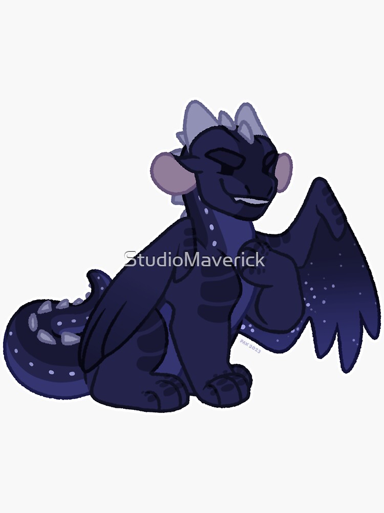 "Deathbringer - WOF Wings of Fire" Sticker for Sale by StudioMaverick ...