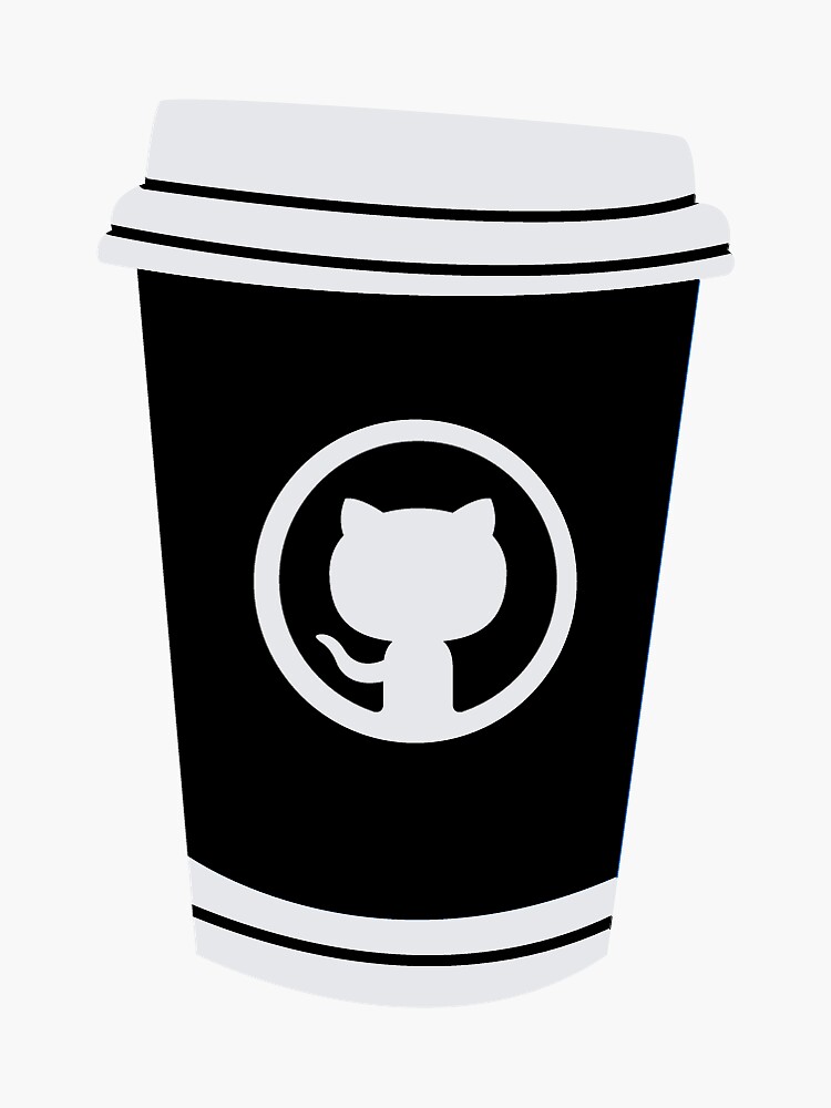 "Github Coffee Cup" Sticker for Sale by debugDilemma | Redbubble