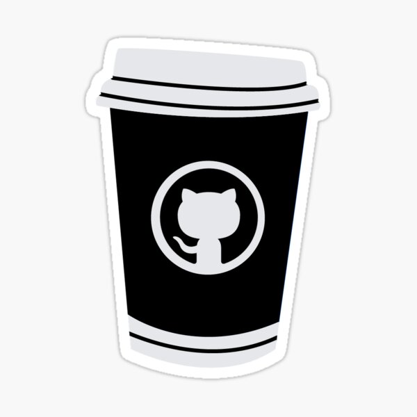"Github Coffee Cup" Sticker for Sale by debugDilemma | Redbubble