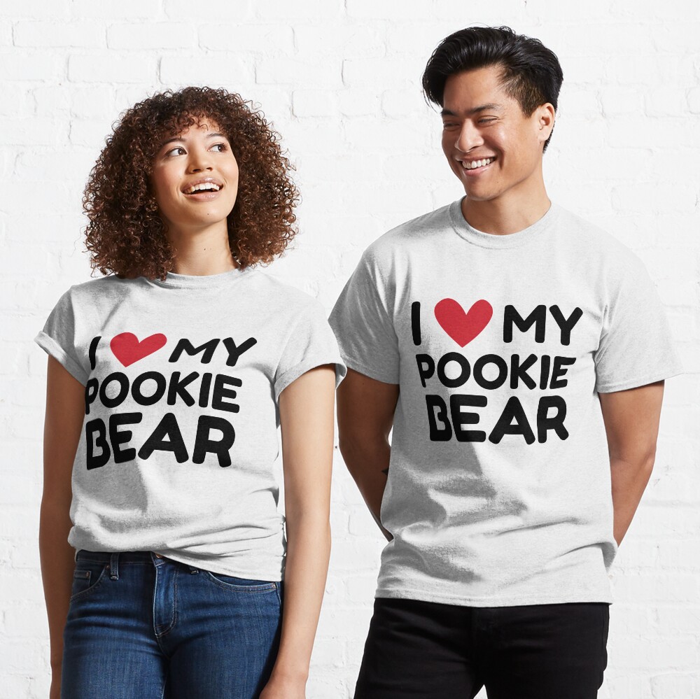 "I Love My Pookie Bear funny Valentine's Day" Sticker for Sale by ...