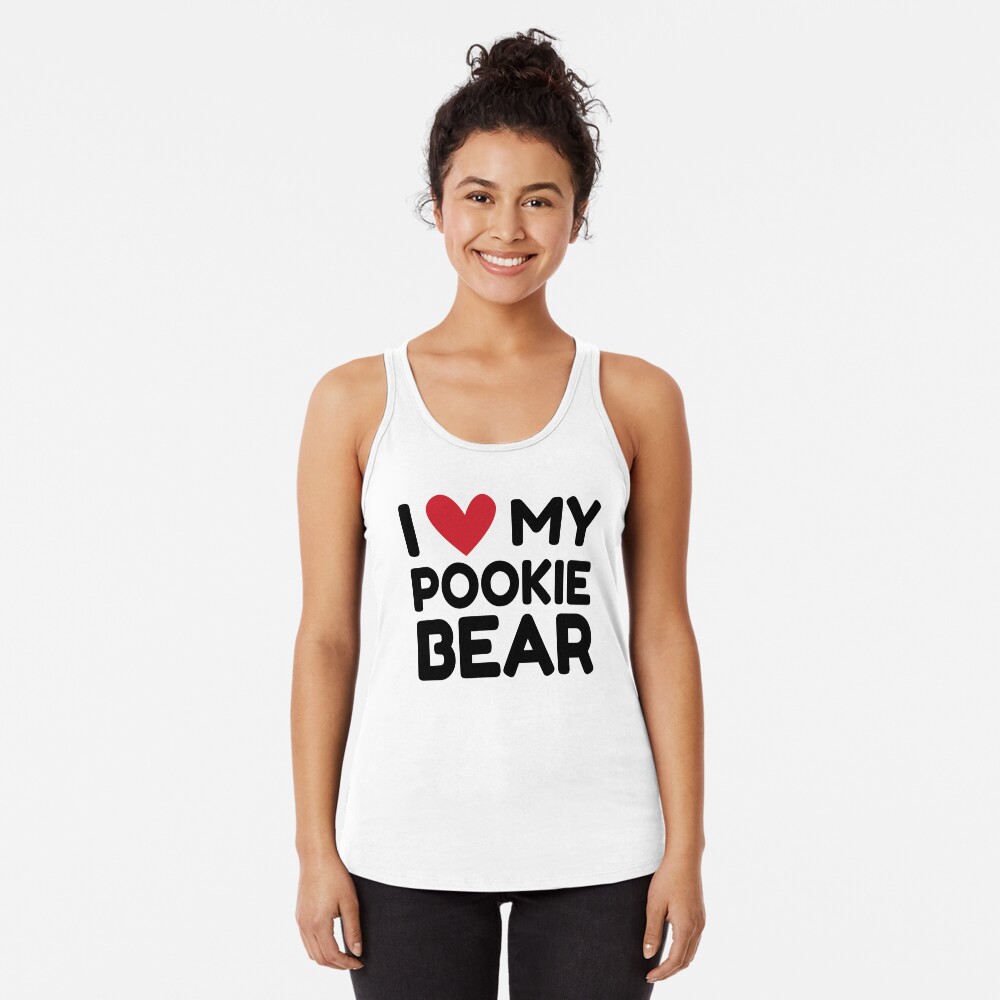 "I Love My Pookie Bear funny Valentine's Day" Sticker for Sale by ...