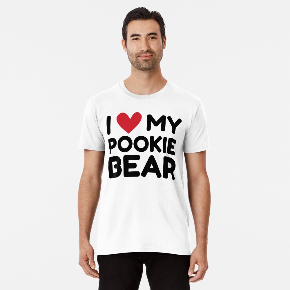 "I Love My Pookie Bear funny Valentine's Day" Sticker for Sale by ...