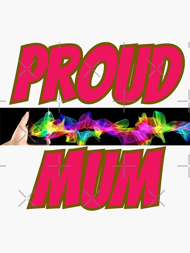 "A Proud Mum On Valentines day." Sticker for Sale by MAROY-DESIGNS ...