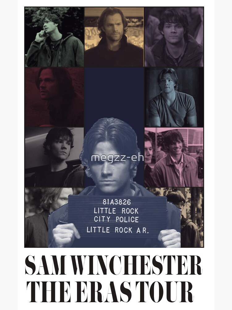 "sam winchester eras tour" Sticker for Sale by megzz-eh | Redbubble