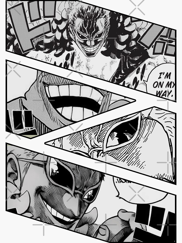 "Donquixote Doflamingo Manga Panel Design" Sticker for Sale by ...