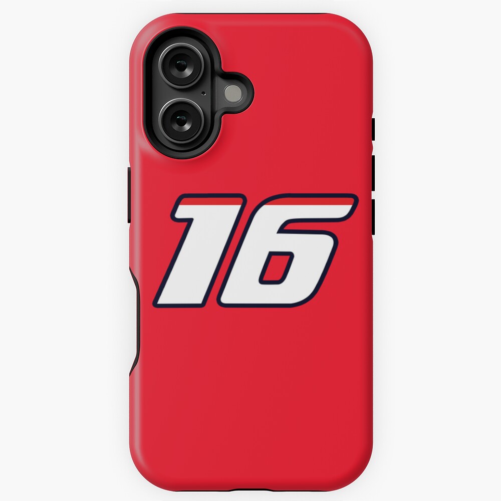 "Charles Leclerc #16 Number Logo" Sticker for Sale by ZeroGFX | Redbubble