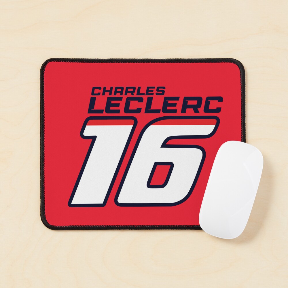 "Charles Leclerc #16 Number Logo" Sticker for Sale by ZeroGFX | Redbubble