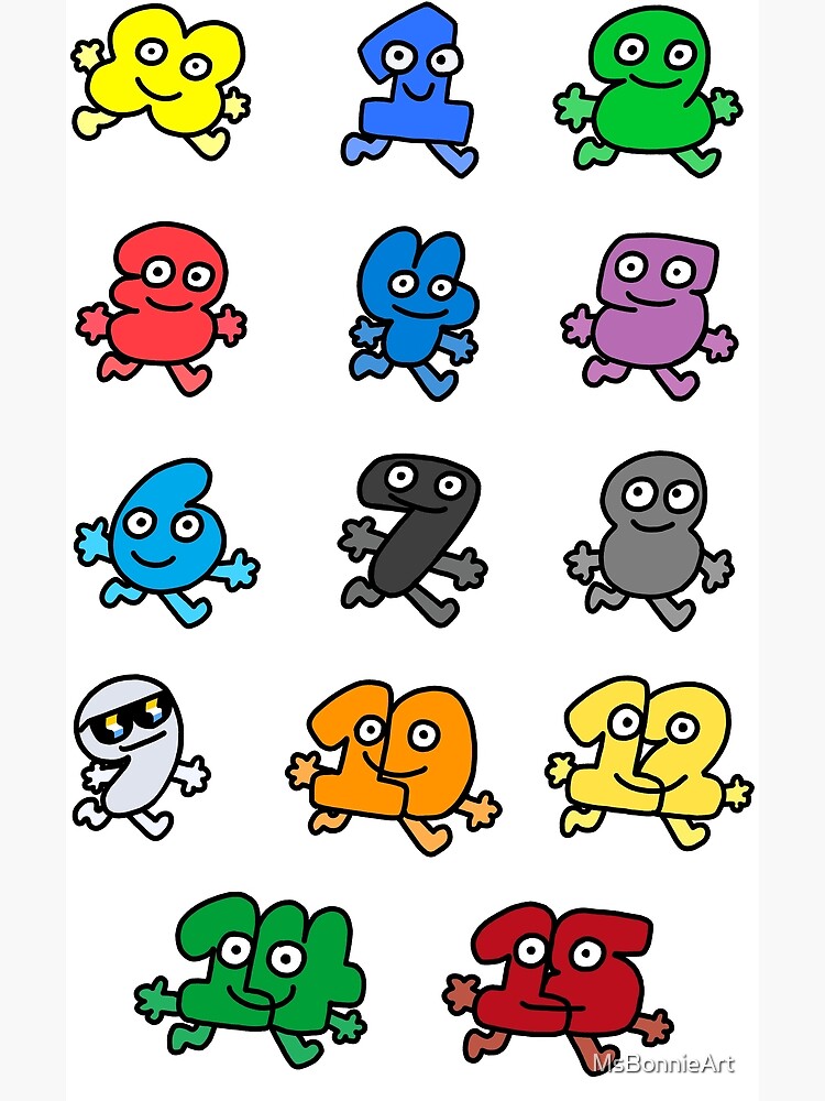 "All Algebralien Pack BFDI" Poster for Sale by MsBonnie | Redbubble
