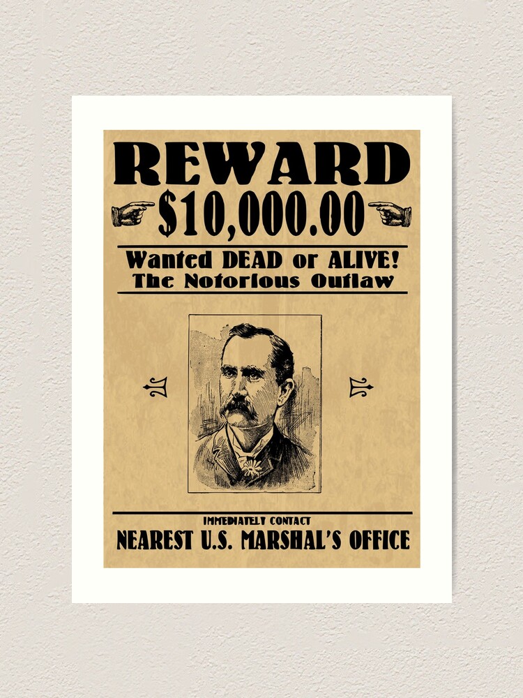 "Wanted Poster Face" Art Print for Sale by simbamerch | Redbubble