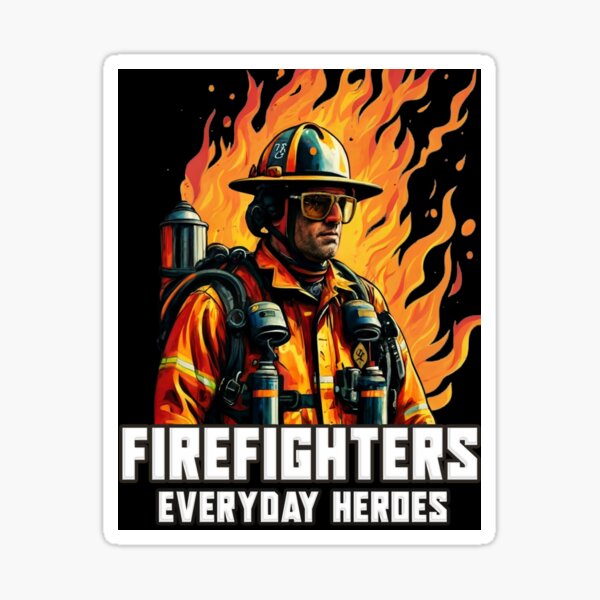 "Firefighters" Sticker for Sale by nihujo | Redbubble