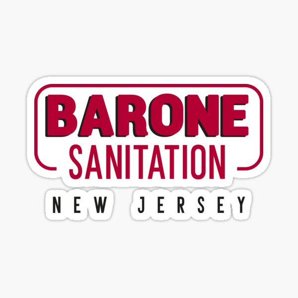 "Barone Sanitation - The Sopranos" Sticker for Sale by TurnoverClothin ...