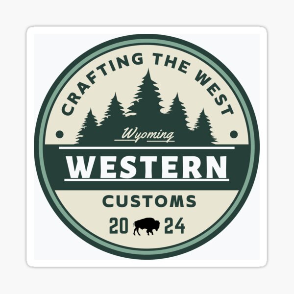 "Western Customs Logo" Sticker for Sale by WesternCustoms | Redbubble