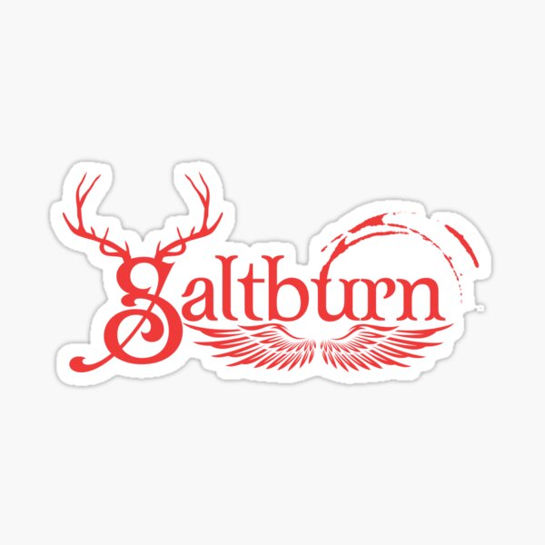 "Saltburn Text Logo" Sticker for Sale by beep design co. | Redbubble