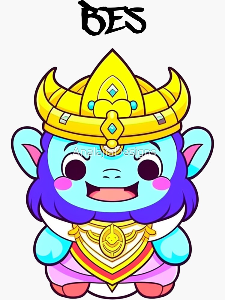"Baby Egyptian God BES ( BABY GODS SERIES)" Sticker for Sale by ...
