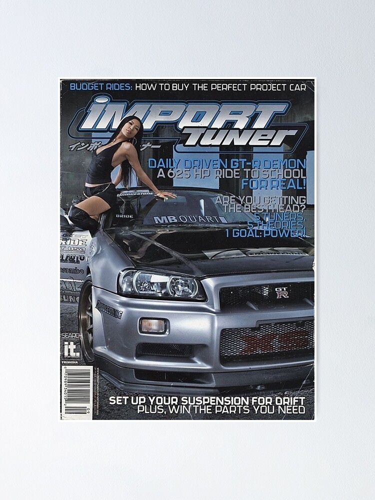 "Early 2000s Car Magazine Cover" Poster for Sale by janicejun | Redbubble