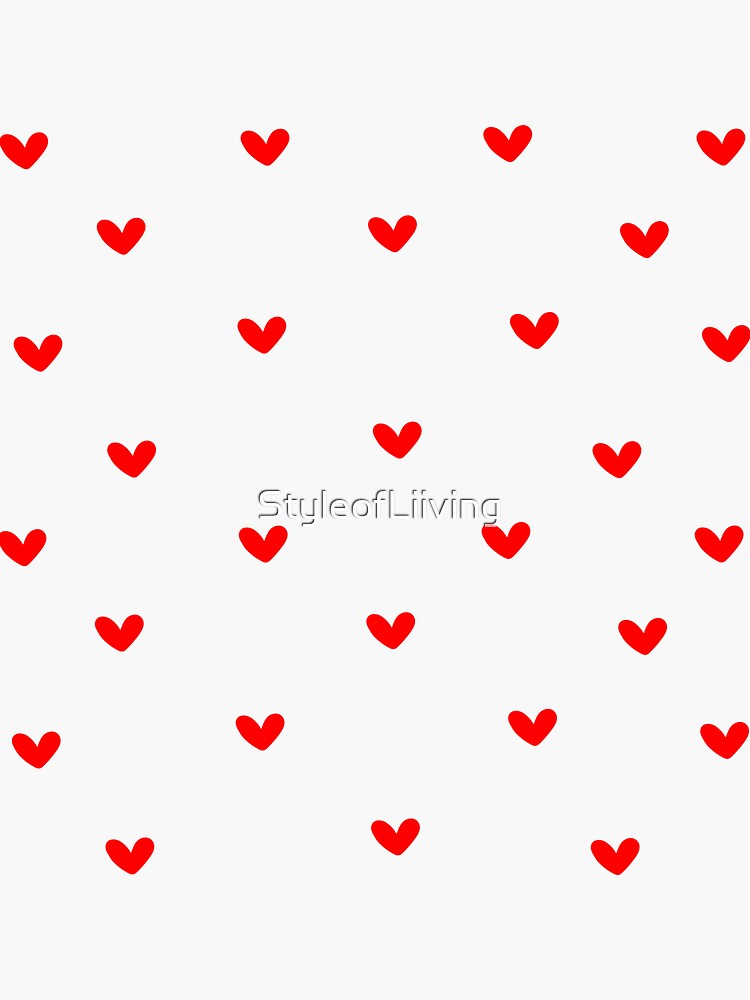 "Mini Red Heart Bubbles!" Sticker for Sale by StyleofLiiving | Redbubble