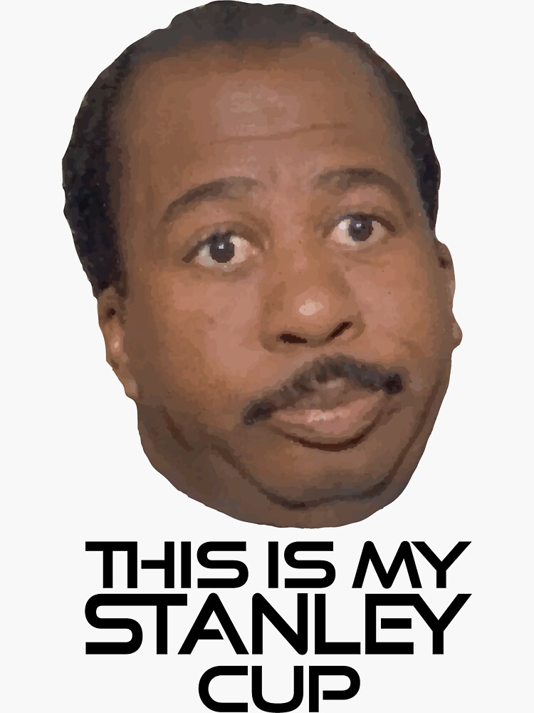 "Stanley Cup - Mug of Stanley Hudson from The Office" Sticker for Sale ...