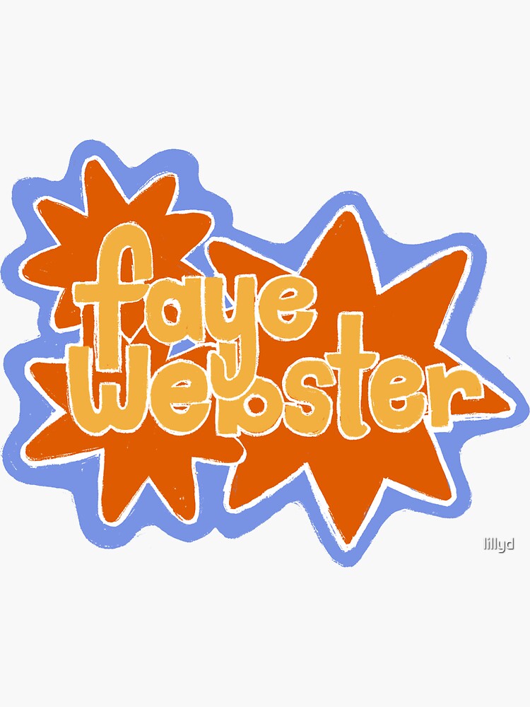 "faye webster sticker" Sticker for Sale by lillyd | Redbubble