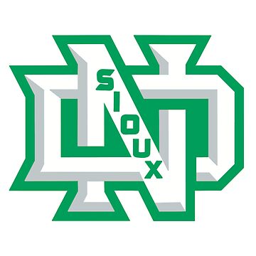 "University of North Dakota Fighting Sioux" Sticker for Sale by ...